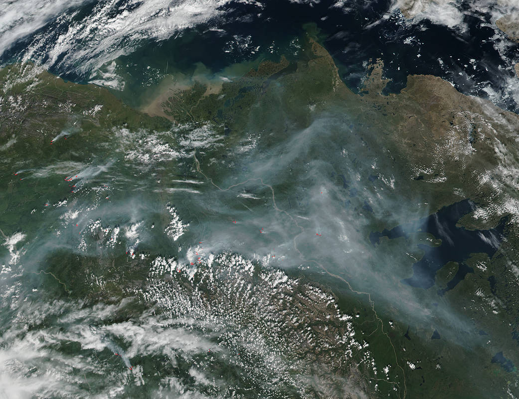 Smoke and Fire From Space: Wildfire Images From NASA Satellites – NBC ...