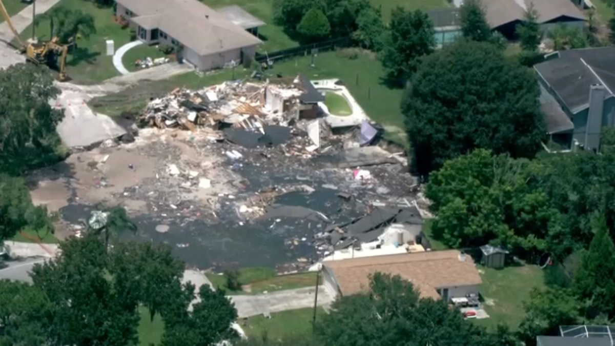 7 Homes Now Condemned at Site of Massive Florida Sinkhole – NBC Los Angeles