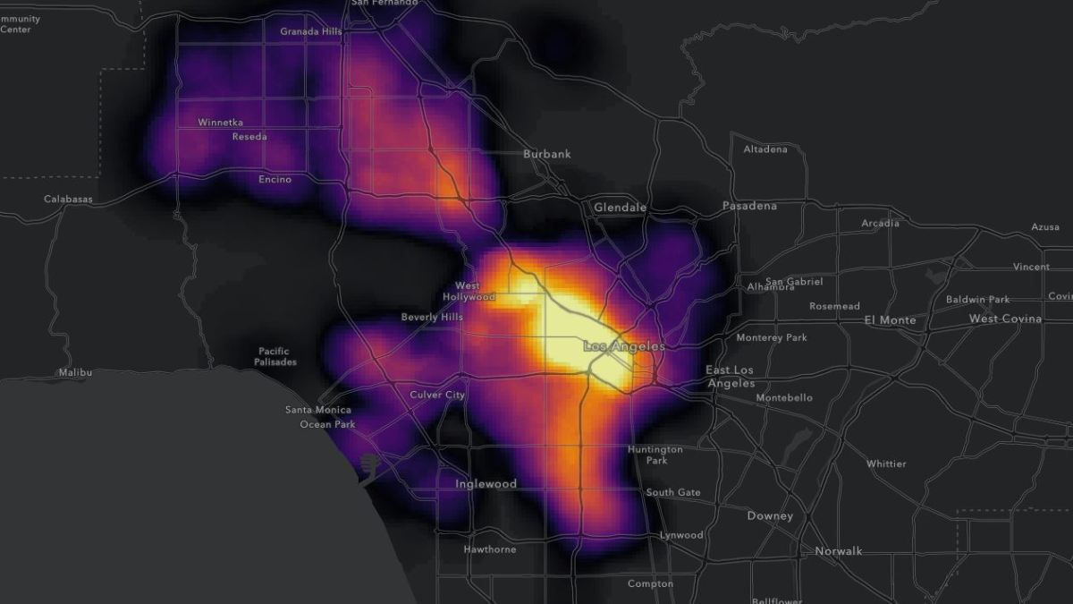 Map: Where Are Los Angeles’ Car Break-In Hot Spots? – NBC Los Angeles