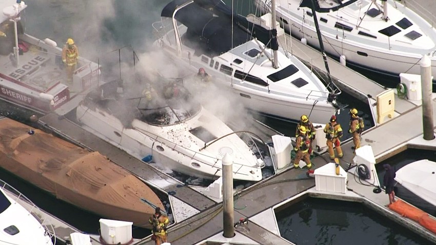 Fire Breaks Out on Boat in Newport Bay – NBC Los Angeles