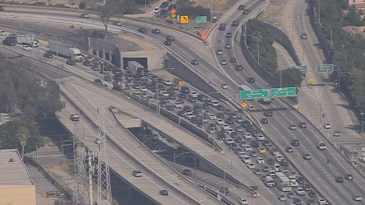 3 Lanes Reopened on 101 Freeway in Downtown LA Following Police ...