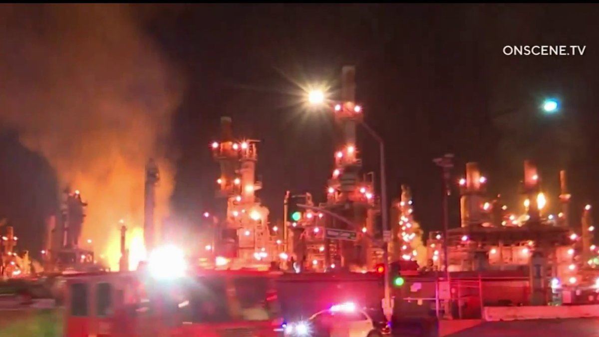 Carson Refinery Explosion and Fire Draws Community Concerns – NBC Los ...