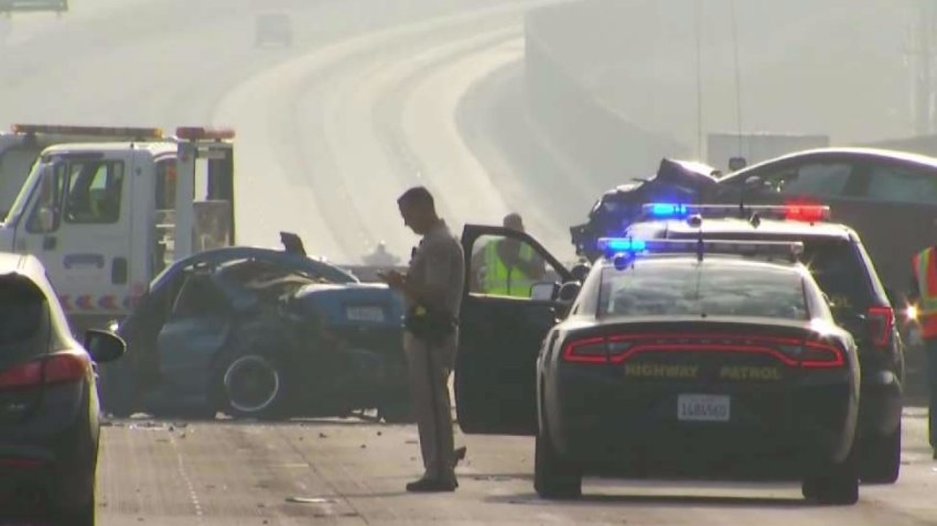 60 Freeway Shut Down in Jurupa Valley After 3 Killed in Crash – NBC Los Angeles