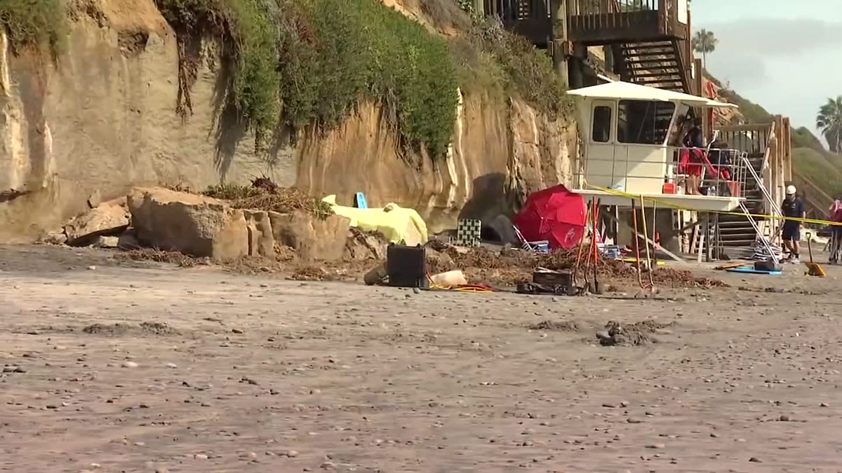 Officials Rope Off Deadly Cliff Collapse in Leucadia – NBC Los Angeles