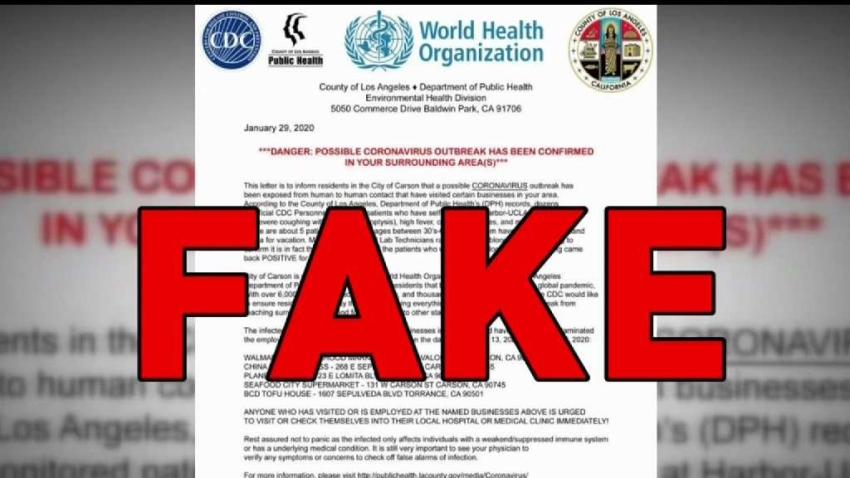 Coronavirus Hoax Scares Carson Residents – NBC Los Angeles