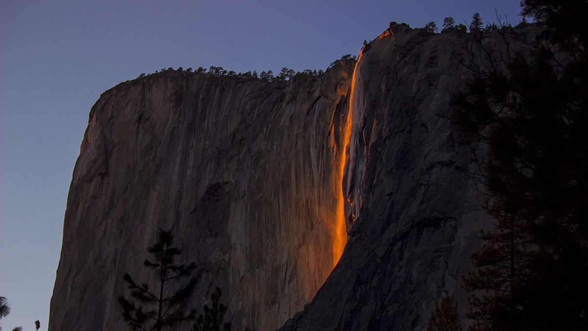 Enjoy ‘fiery’ Horsetail Fall via the Firefall Express – NBC Los Angeles