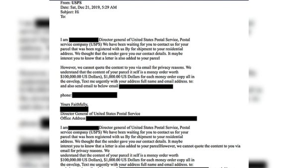 US Postal Service Warns of Email Scam That Could Steal Personal ...