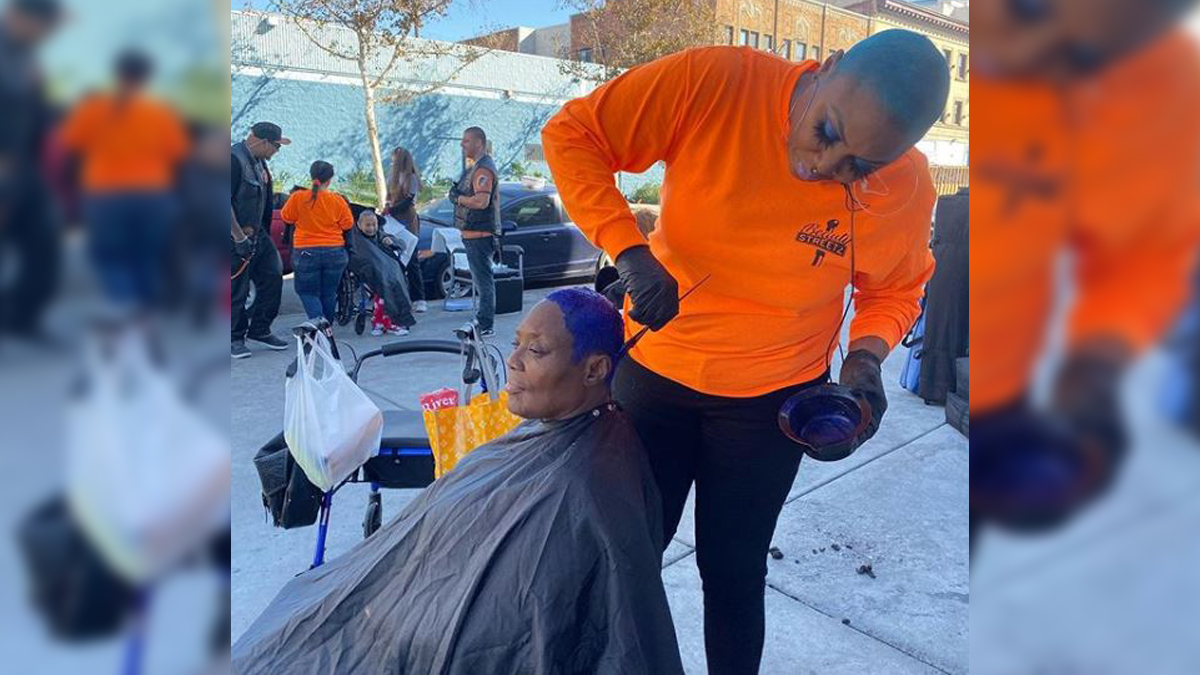 Long Beach Woman Brings Beauty and Human Connection to Homeless on Skid ...