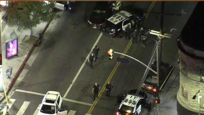 Police Pursuit of Armed Robbery Suspect Ends in Crash in Echo Park ...