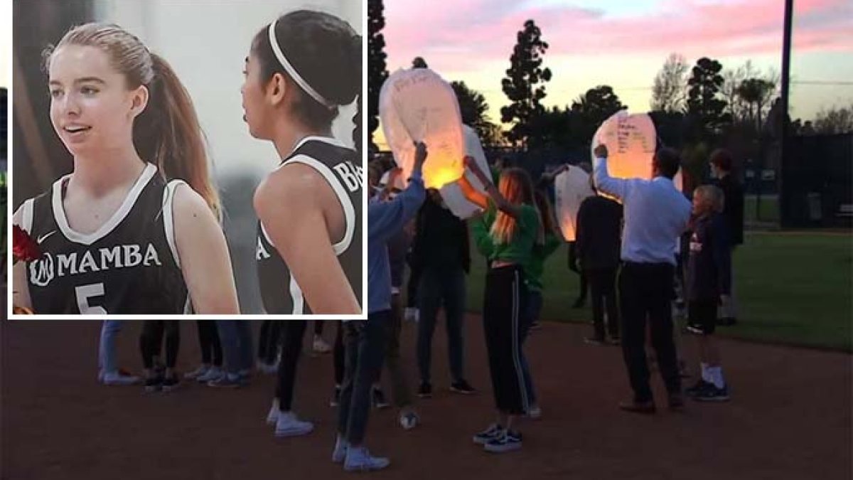 Helicopter Crash Victim Alyssa Altobelli Honored at Newport Beach Vigil ...