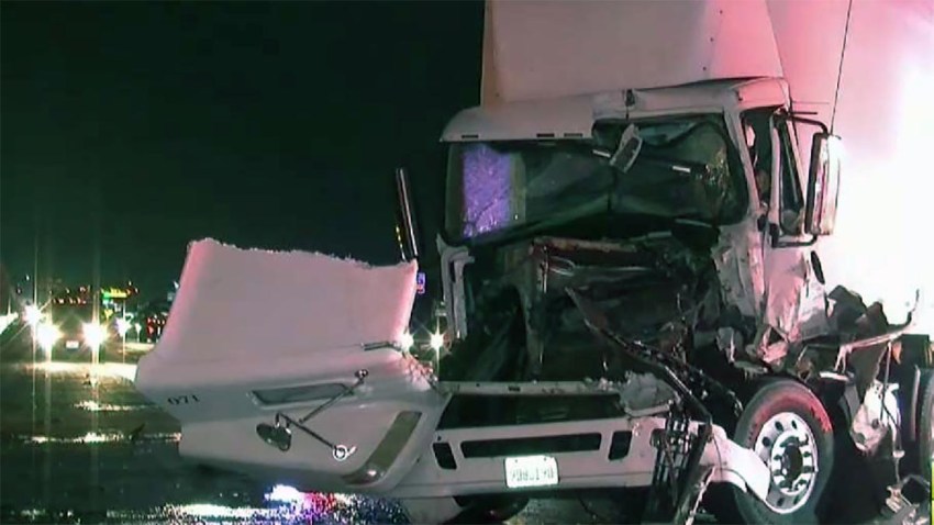 Driver Killed When Three Big Rigs Crash on 10 Freeway in West Covina ...