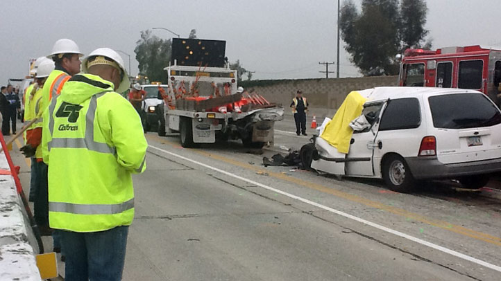 Driver Killed, Workers Injured in 10 Freeway Construction Zone Crash ...