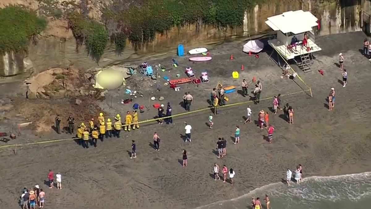 Officials Rope Off Deadly Cliff Collapse in Leucadia – NBC Los Angeles
