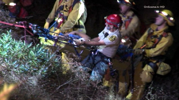 Driver Rescued in Angeles Crest Highway Cliff Crash – NBC Los Angeles