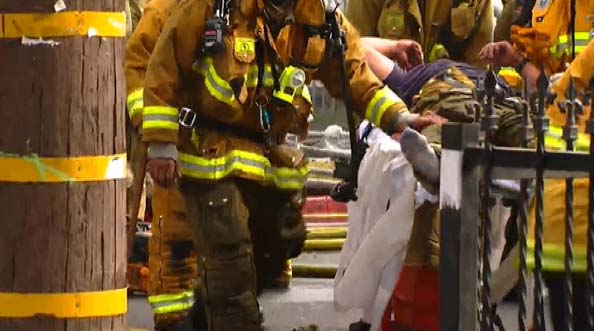 2 Firefighters Rescued After Roof Collapse in Fire at Historic South LA ...