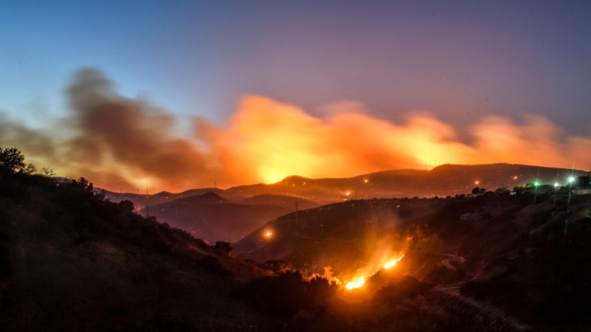 Hill Fire was Caused by Human Activity – NBC Los Angeles