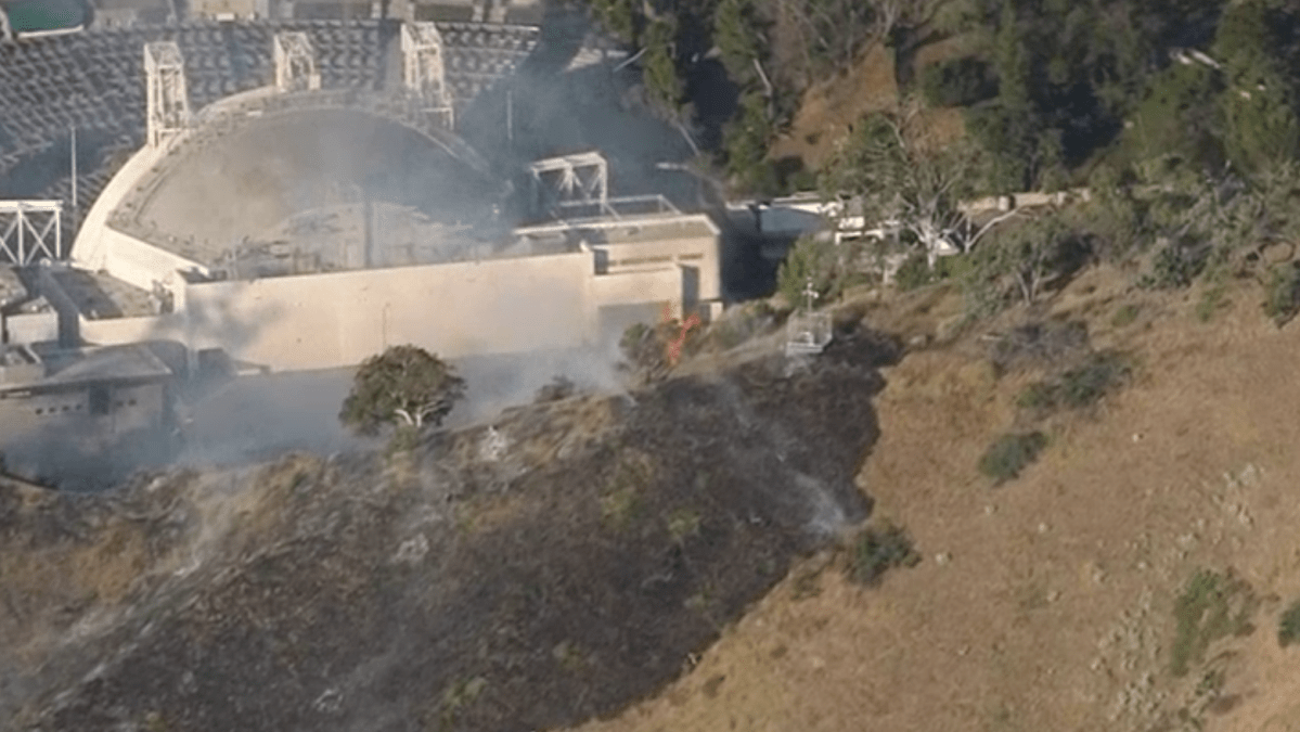 Small Brush Fire Burns Hillside Near the Hollywood Bowl – NBC Los Angeles