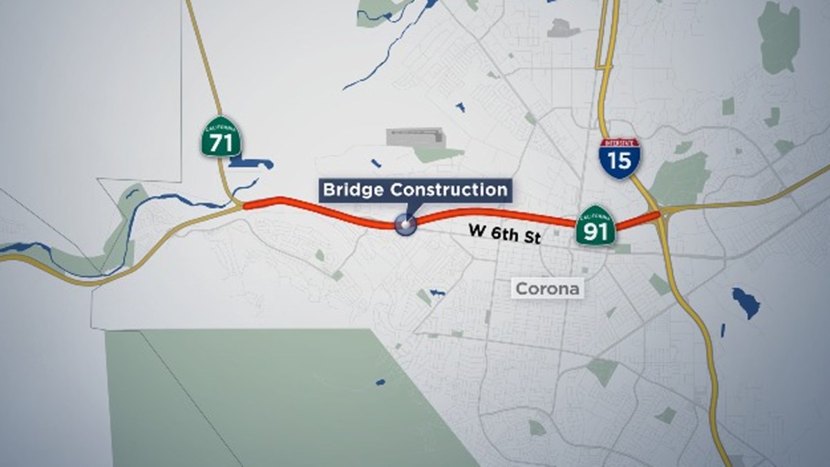 91 Freeway in Corona to Close Over Weekend in February – NBC Los Angeles