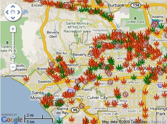 Ganja Guide: Times Maps Marijuana Dispensaries – NBC Los Angeles