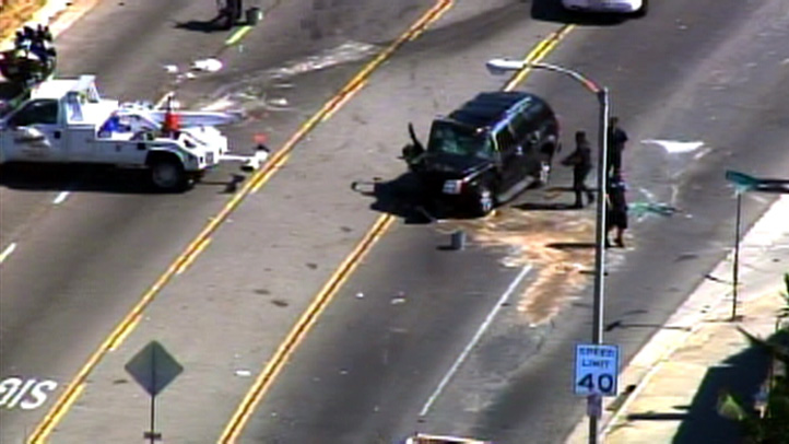 Three Injured When Cadillac Escalade Crashes at End of Pursuit – NBC ...
