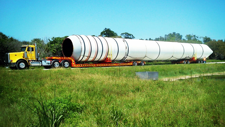 Space Shuttle Rocket Boosters on Move to Edwards Air Force Base – NBC ...