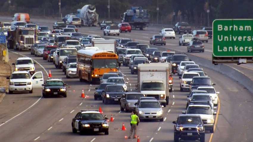101 Fwy Lanes Reopen In Hollywood After Crash Investigation Nbc Los