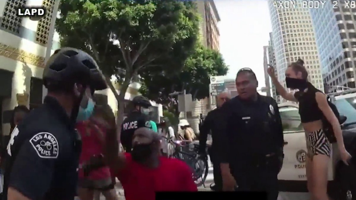LAPD Releases Video in DTLA Protest Involving Man in Wheelchair – NBC ...