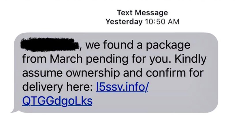 Have You Received a ‘Pending Package’ Text? Officials Warn It’s a Scam ...