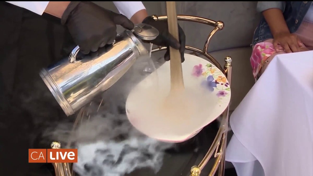 Enjoy Steaming Ice Cream Made Right in Front of Your Eyes – NBC Los Angeles