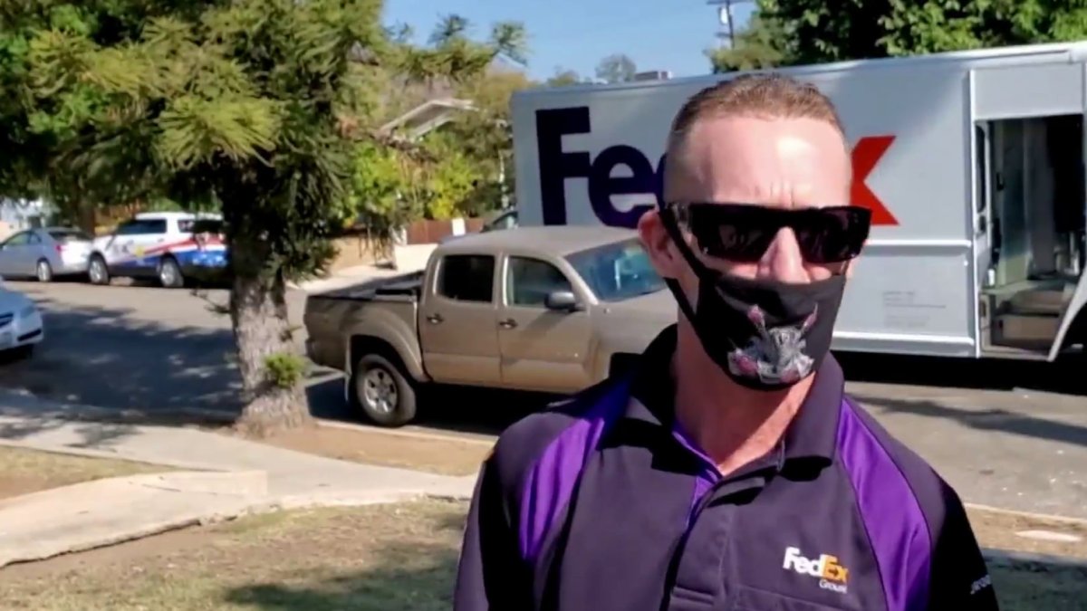 FedEx Worker Hailed a Hero After Saving a Home From Fire – NBC Los Angeles