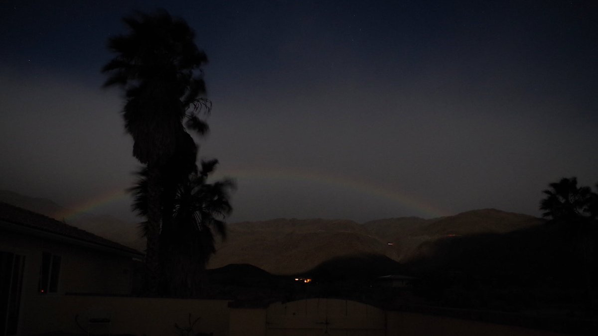 Rare Lunar Rainbow Caught on Camera Over Southern California Desert ...