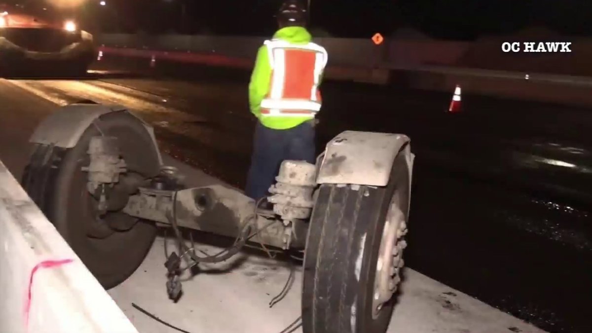 Construction Worker Struck by Loose Truck Axle in Freak Accident on OC ...