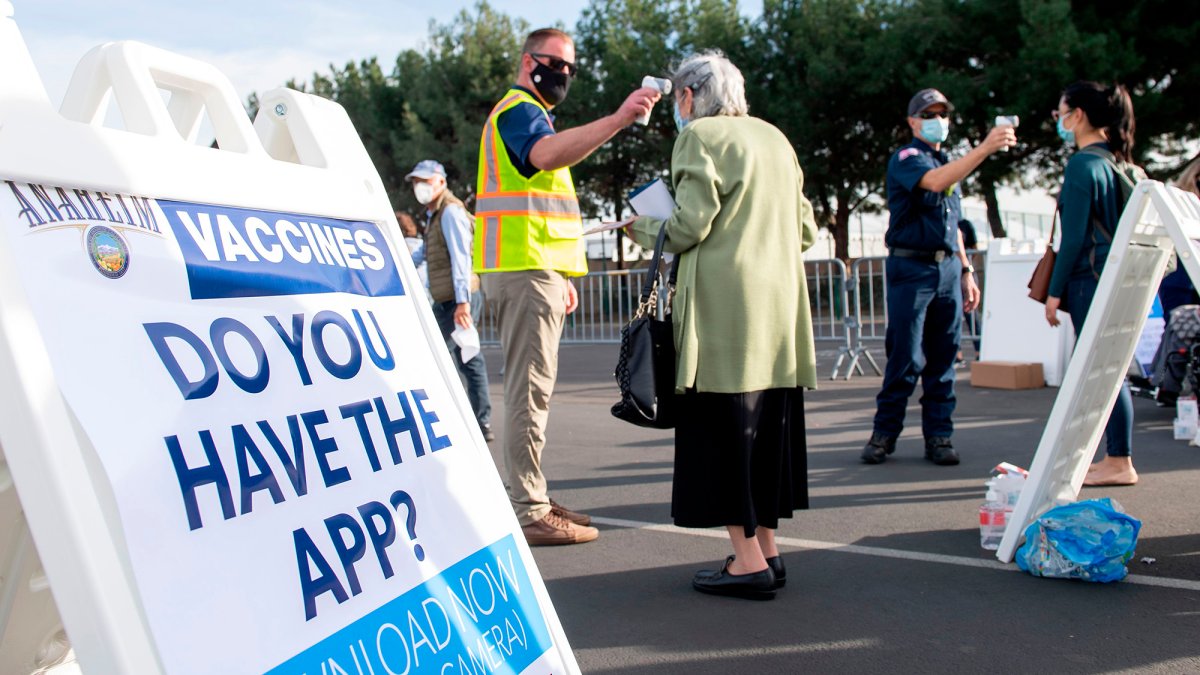 High Winds Force Closure of Disneyland COVID-19 Vaccine Site – NBC Los ...