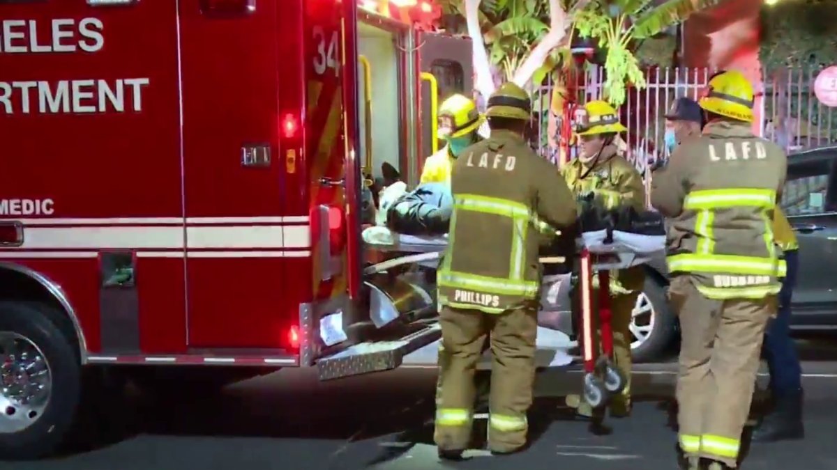 LAPD Motorcycle Officer Taken to Hospital Following South Los Angeles ...