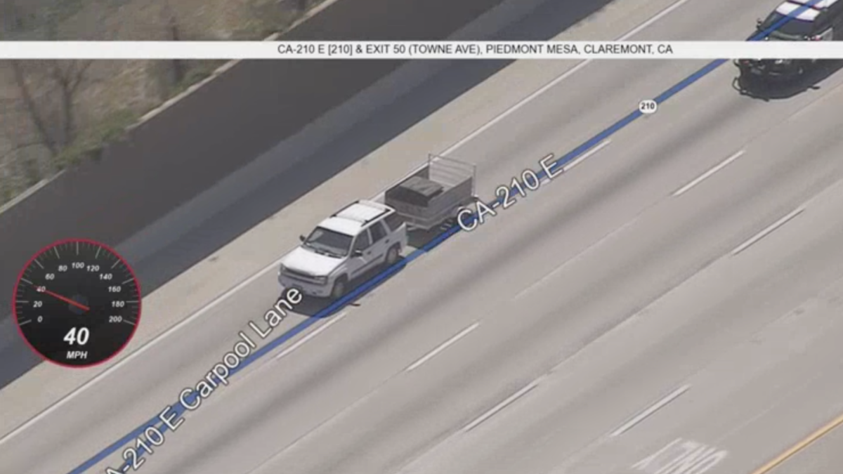 Driver Leads CHP on 210 Freeway Pursuit – NBC Los Angeles