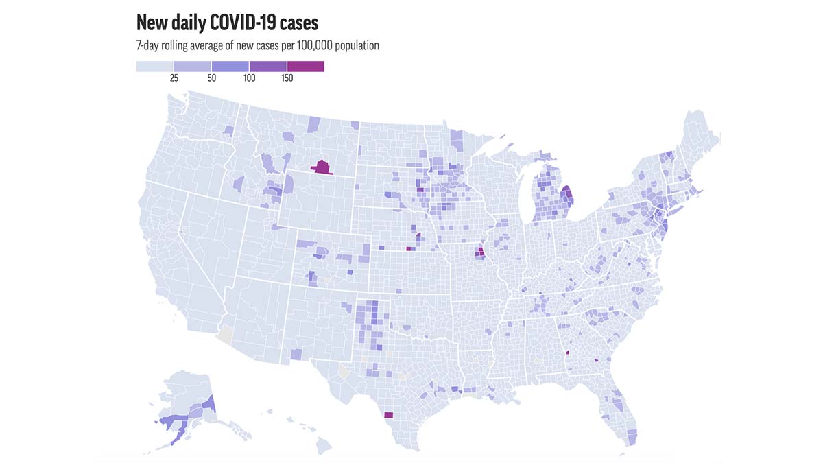 Map: New Coronavirus Cases in Every U.S. County – NBC Los Angeles