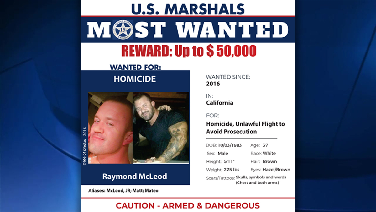 Raymond McLeod on America’s Most Wanted Fugitive List – NBC Los Angeles