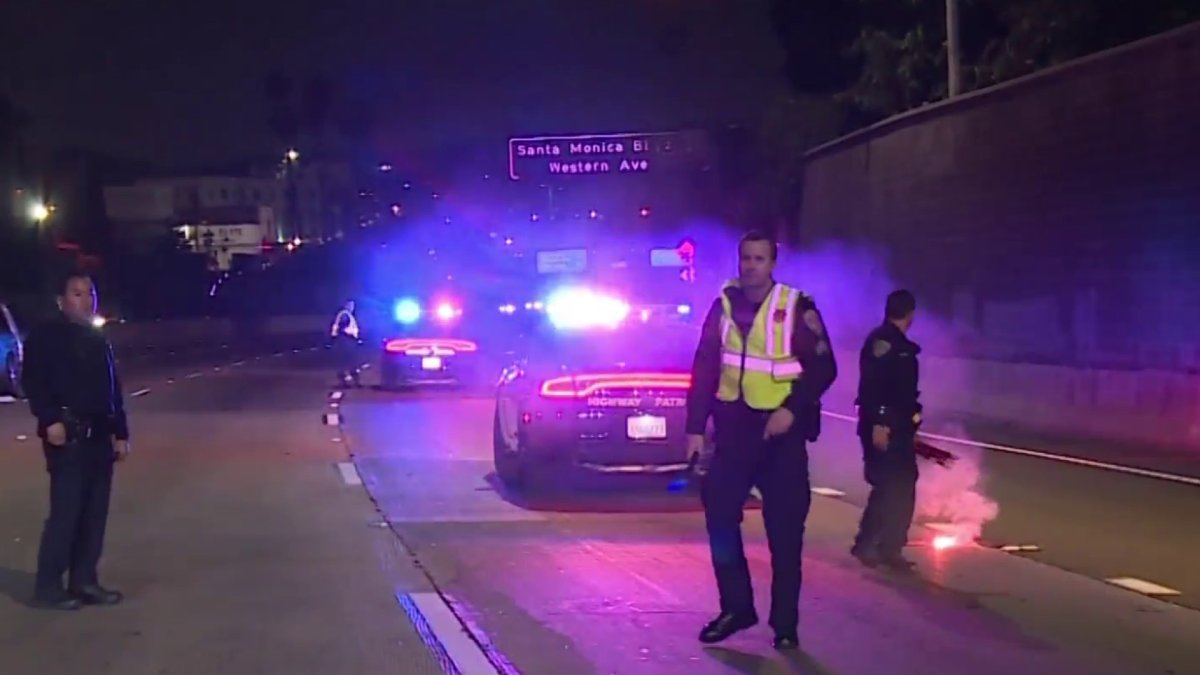 Driver Injured in Hollywood Freeway Shooting – NBC Los Angeles