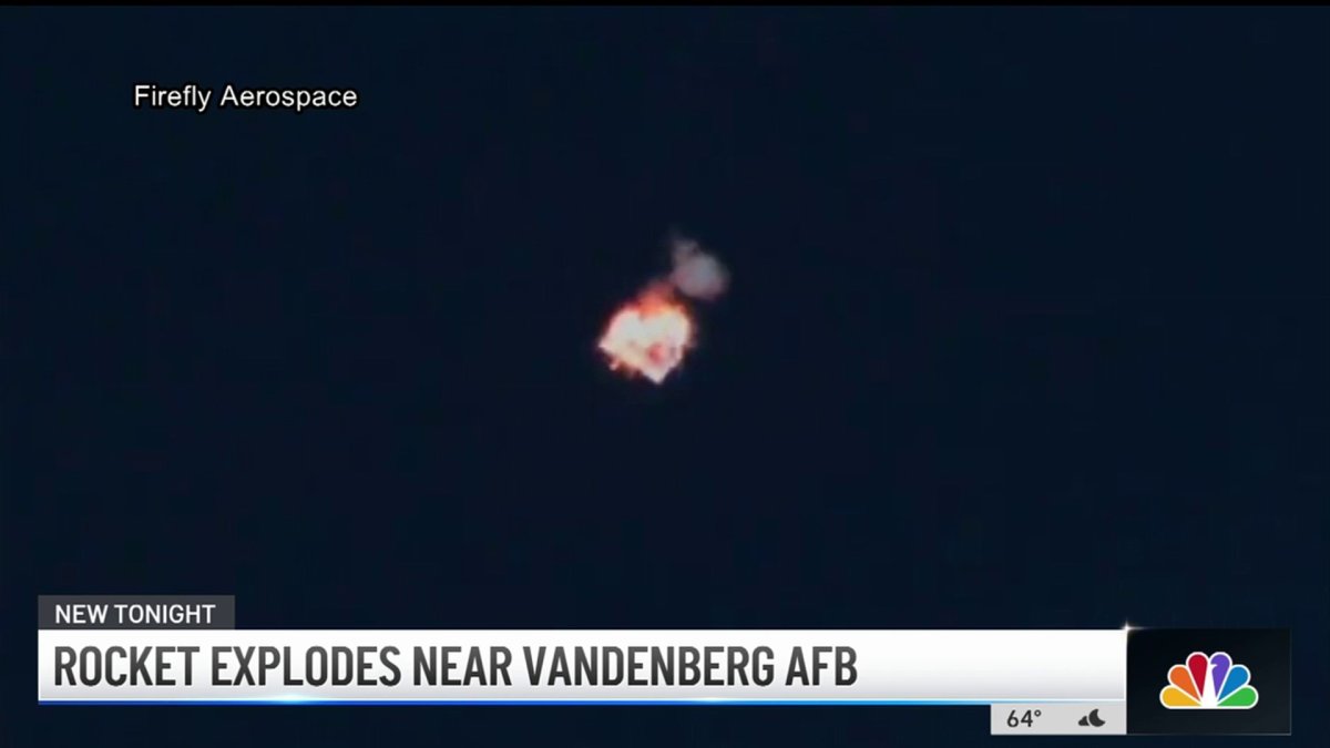 Rocket Explodes After Liftoff at California’s Vandenberg Vandenberg Air ...