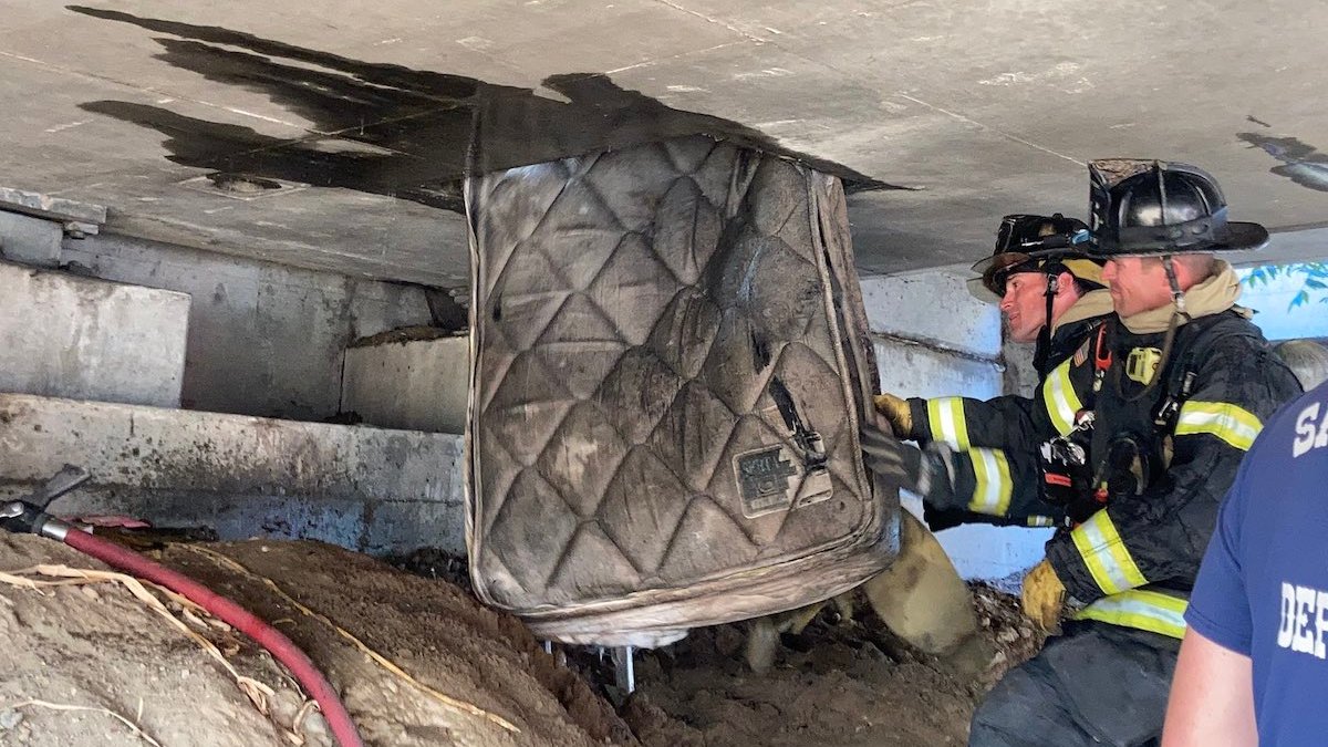 Someone Was Living in a Sacramento Freeway Crawlspace – NBC Los Angeles