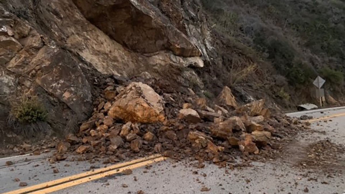 Rockslide Closes California Highway 1 – NBC Los Angeles