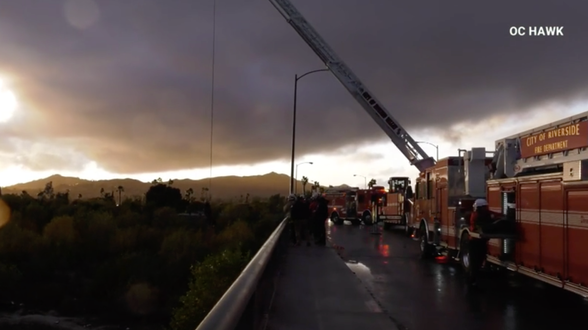 Santa Ana Riverbed Rescue Team Saves 9 People, 2 Dogs – NBC Los Angeles