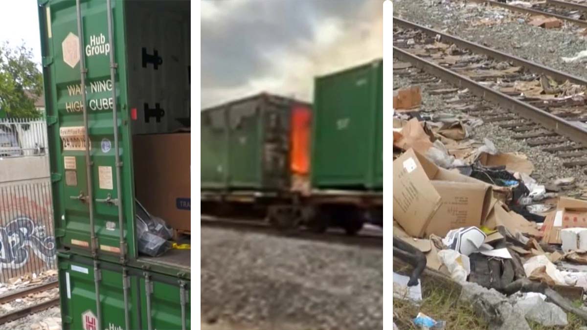Cargo Theft, Fire in Containers, Employees Threatened: LA Tracks Are ...