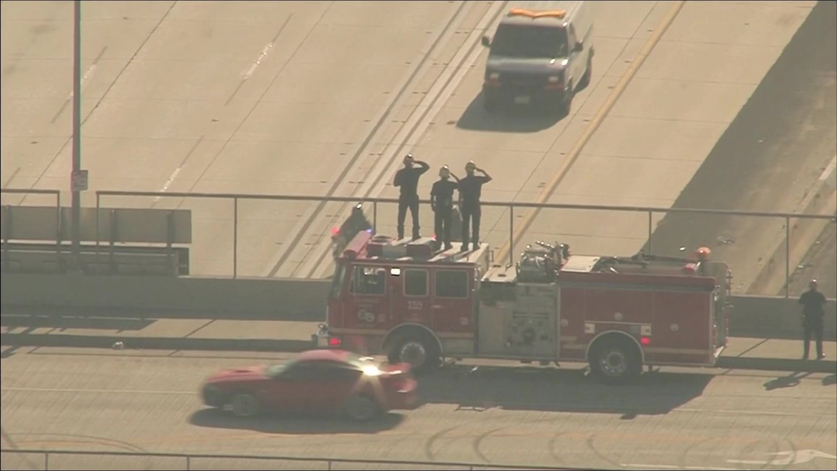 Firefighters Salute Procession for Fallen LA County Colleague – NBC Los ...