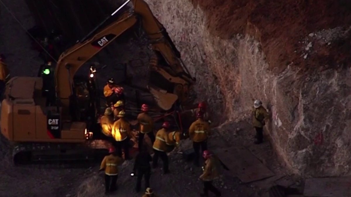 Rescue in Bell Canyon Trench – NBC Los Angeles
