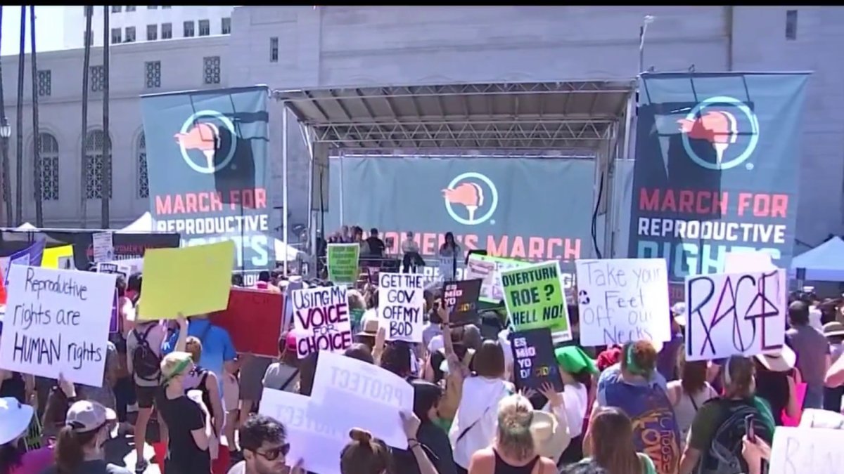 Thousands Gather For Reproductive Rights March in DTLA – NBC Los Angeles