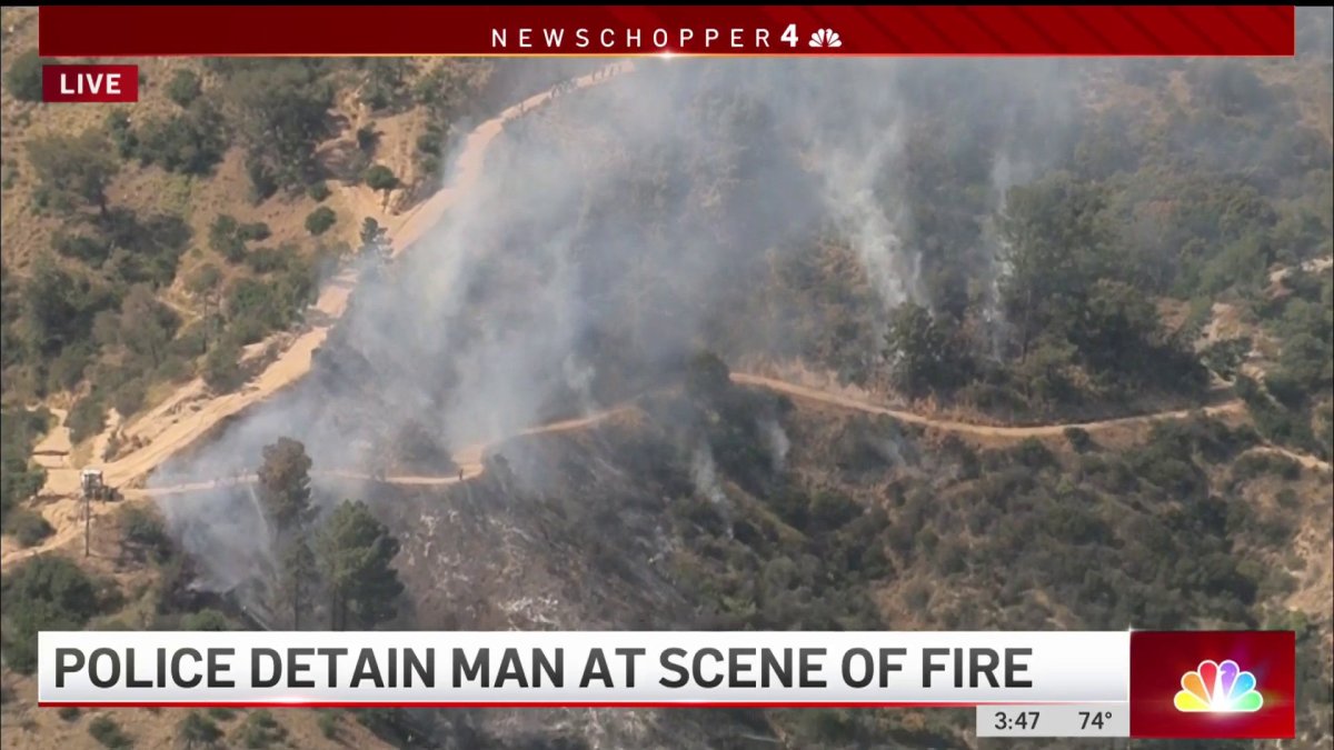 ‘There’s a Fire!’ Police Detain Man Near Griffith Park Fire – NBC Los ...