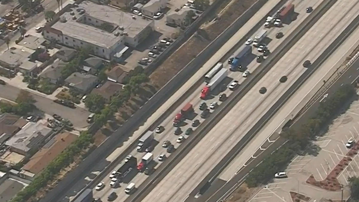 Truckers From Port of LA Protest on 110 Freeway – NBC Los Angeles