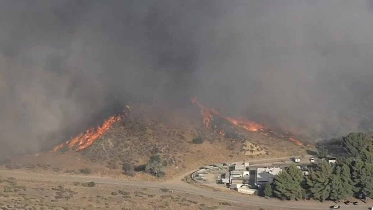 Brush Fire Near Castaic Burns Nearly 40 Acres – NBC Los Angeles