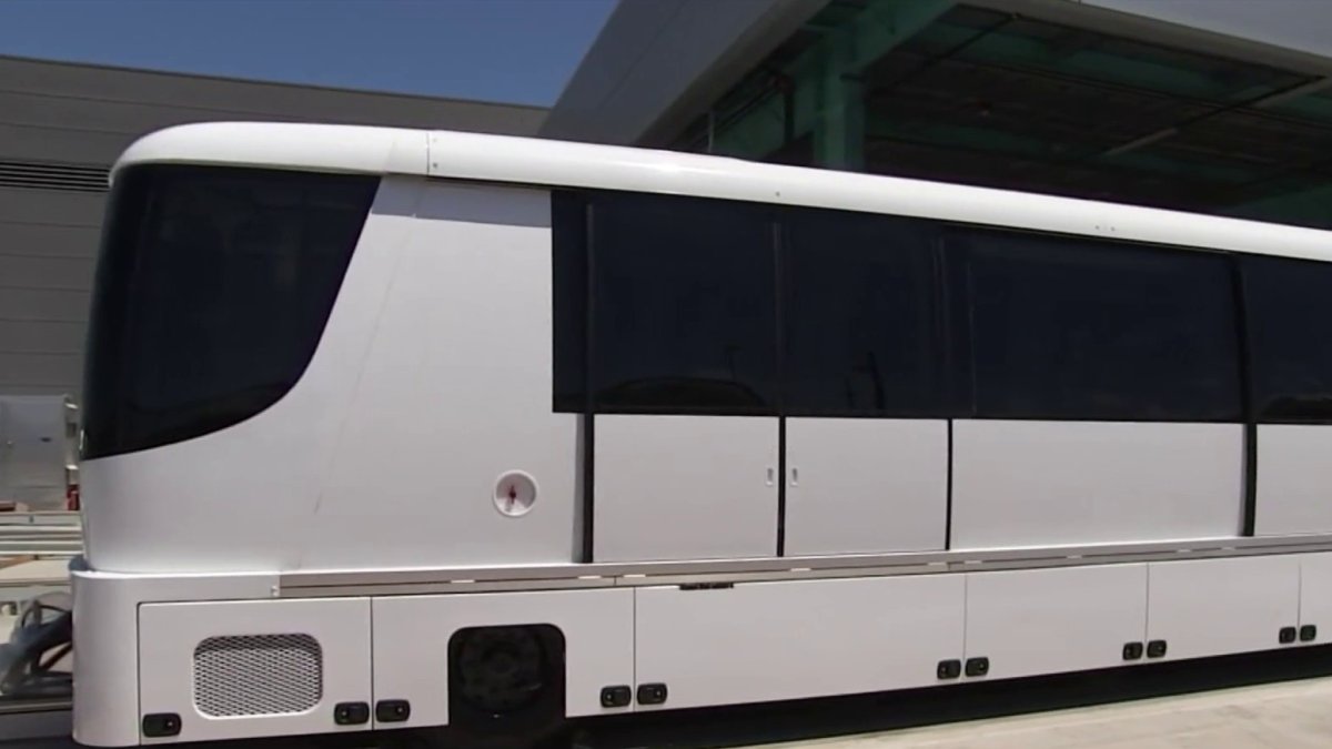 Train Cars Unveiled as LAX People Mover Rolls Closer to Finish Line ...
